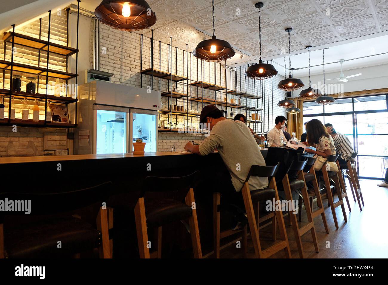 Cafe architecture and Interior design of local coffee shop and bakery ...