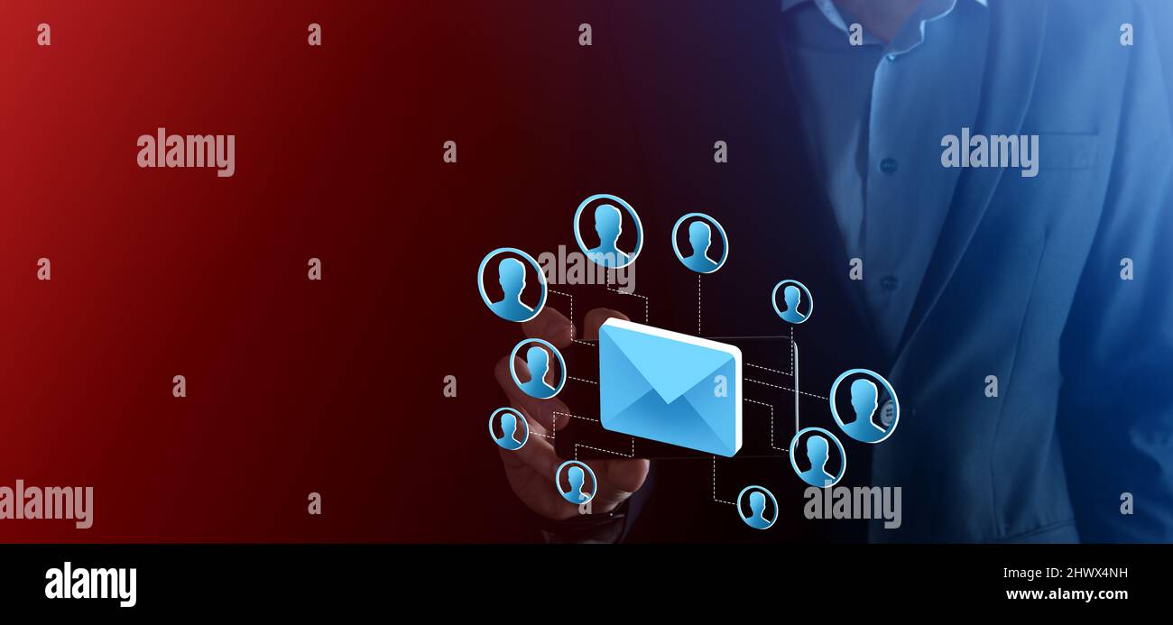 Email and user icon,sign,symbol marketing or newsletter concept ...