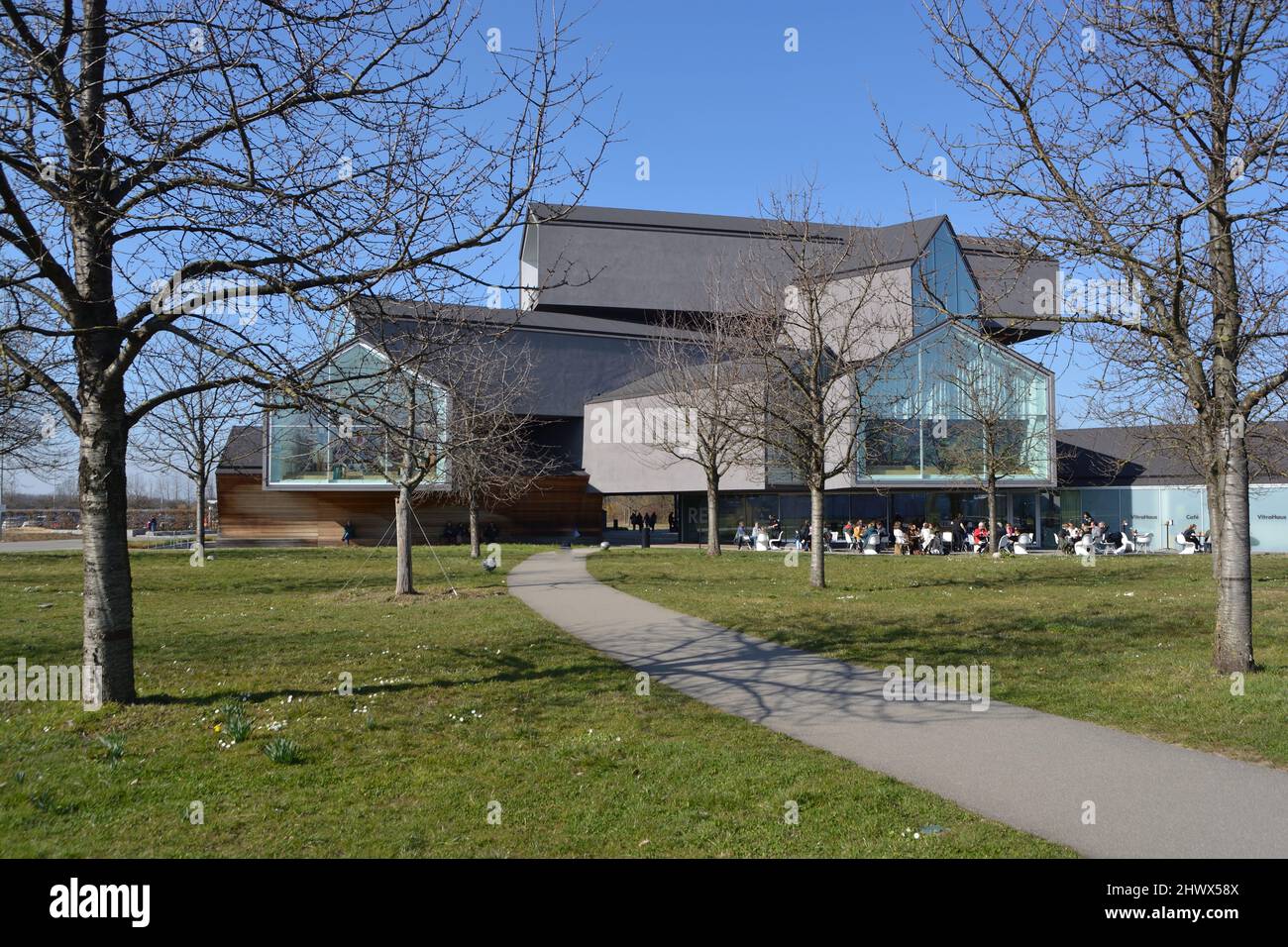 WEIL AM RHEIN, GERMANY - Exterior view of Vitra Design Museum, designed ...