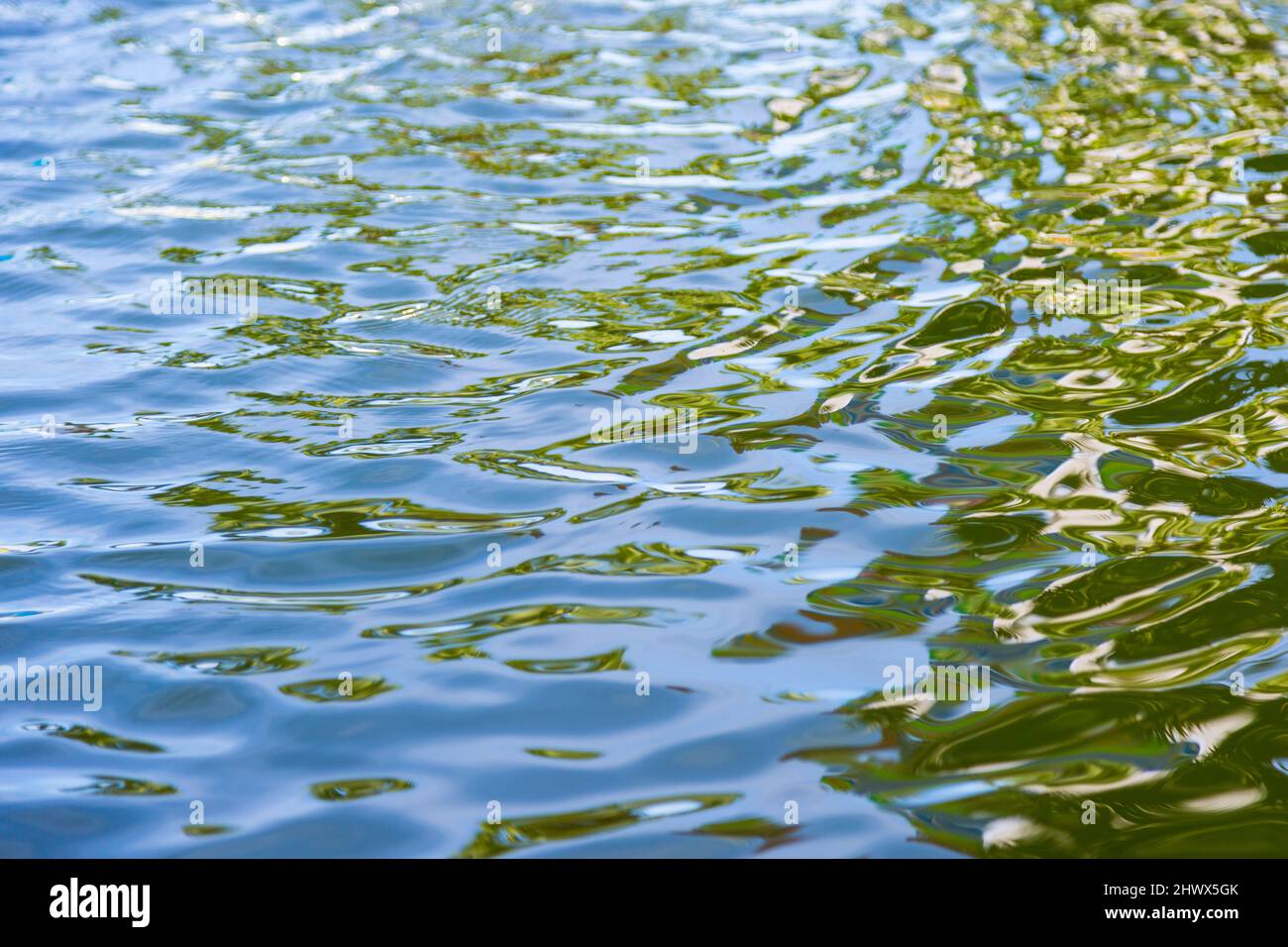 Water wave reflection use for background Stock Photo - Alamy