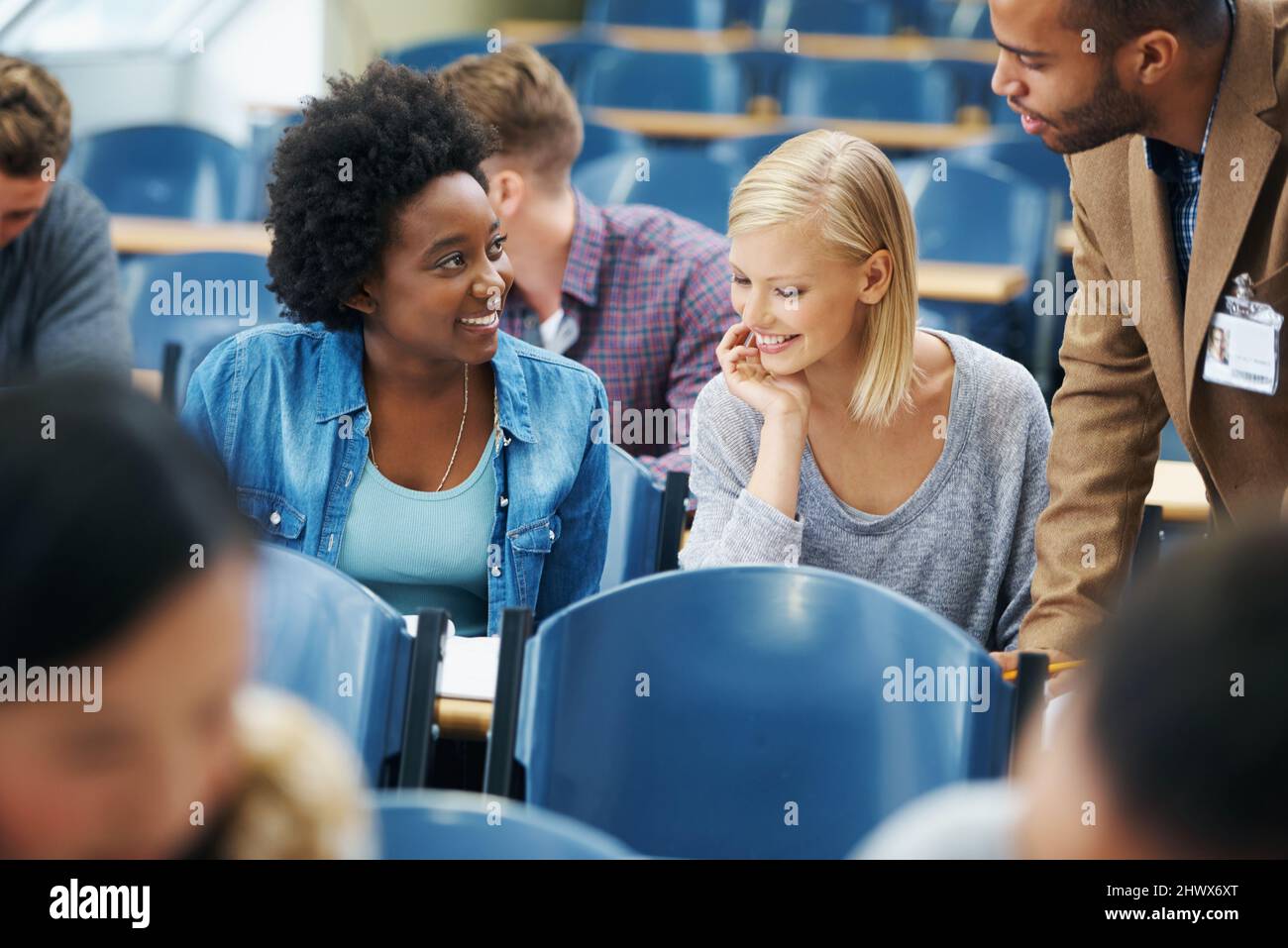 Getting ahead with her education. A gorgeous young student in the ...