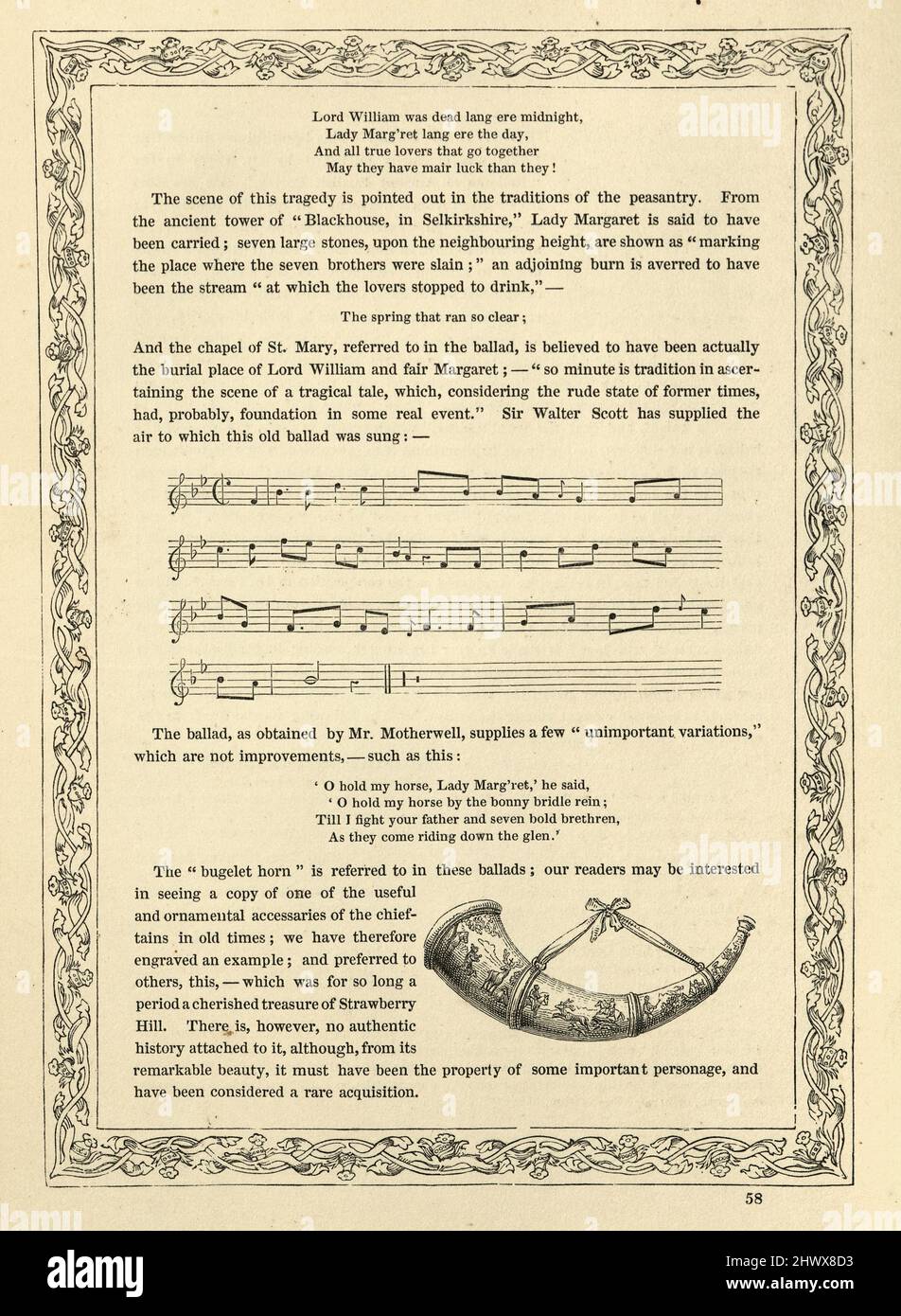 Book of British Ballads, The Child of Elle, Hunting horn, Music ...
