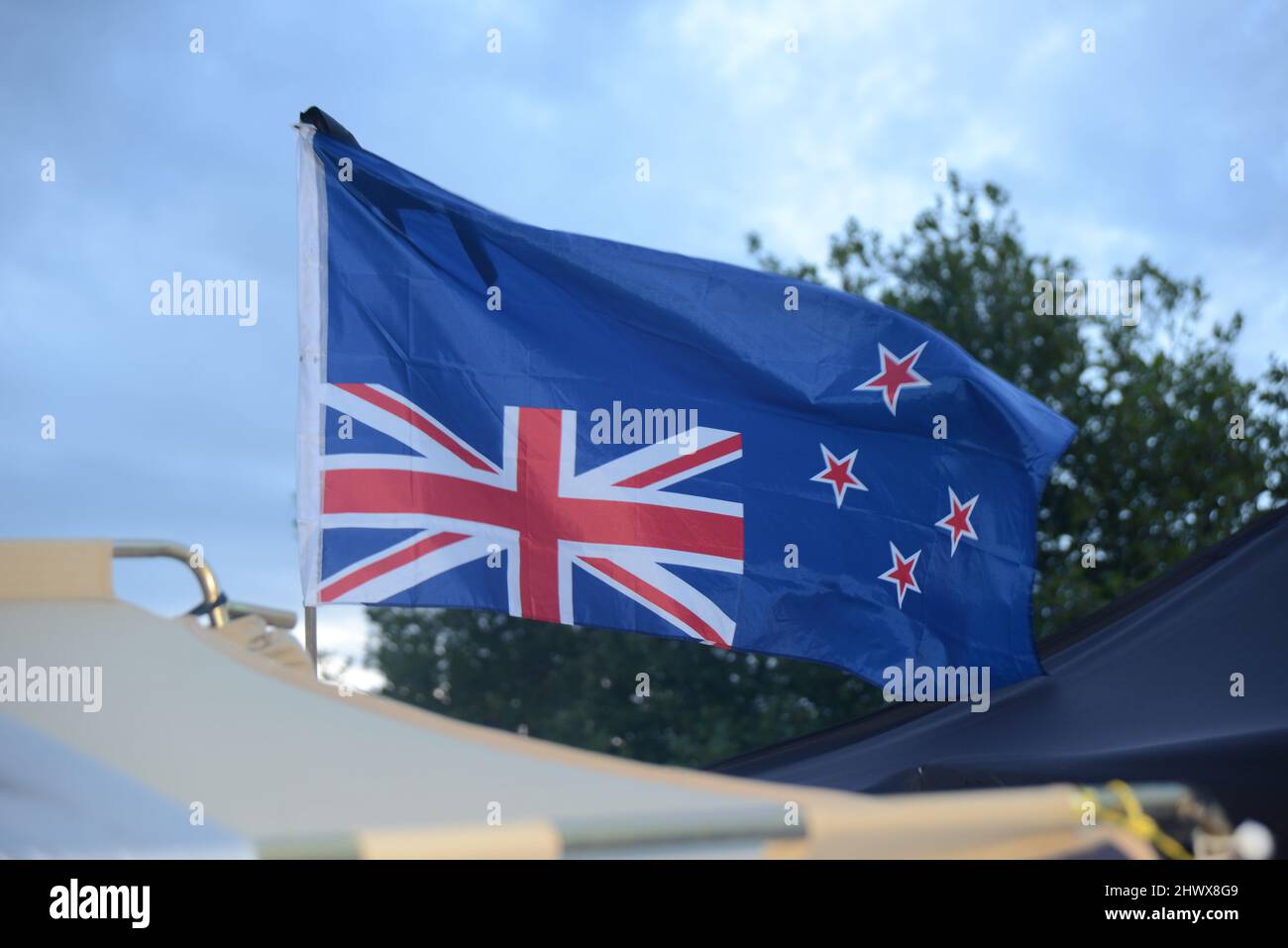 Christchurch, New Zealand, February 22, 2021: An inverted New Zealand ...