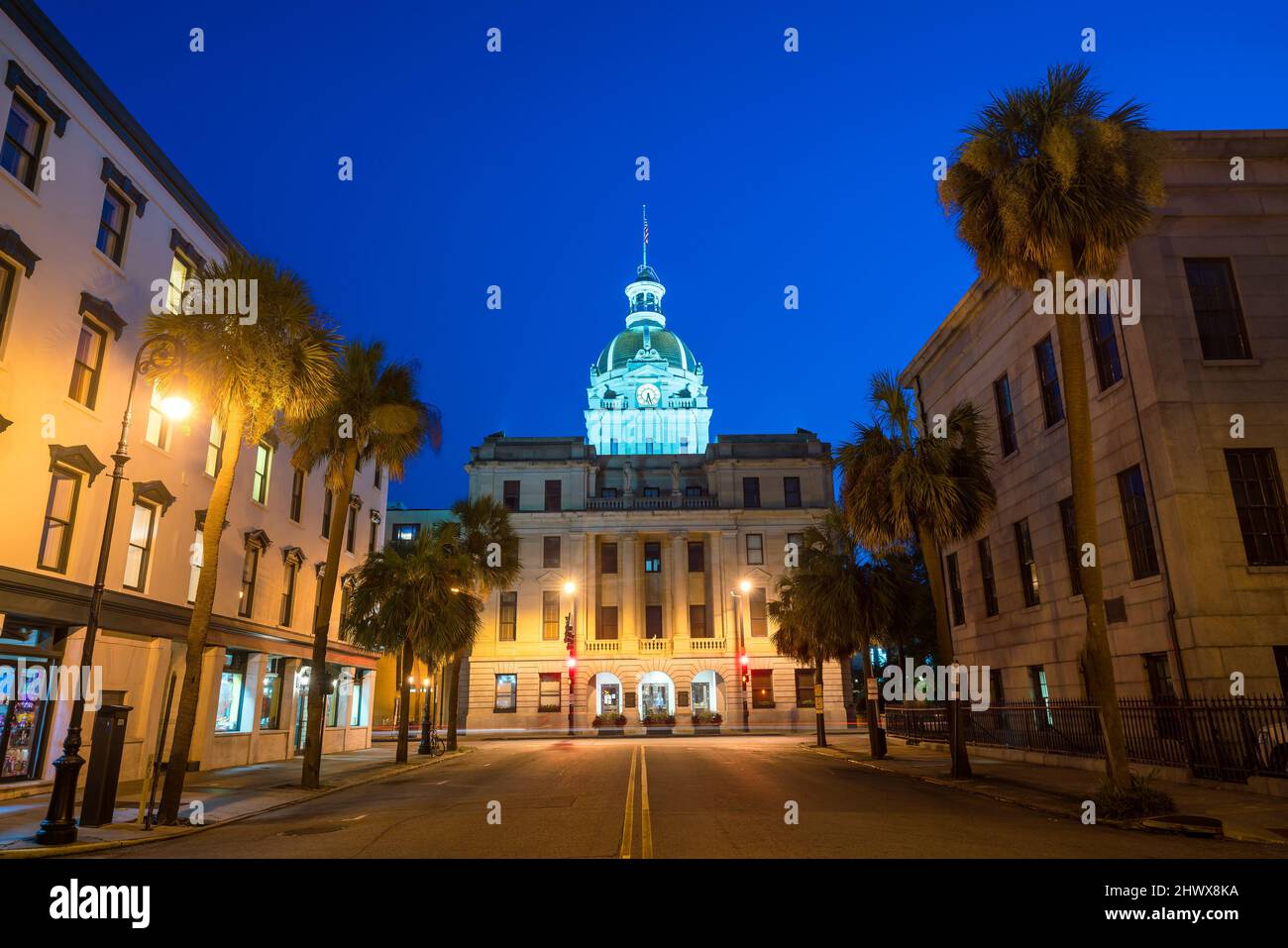 Savannah city hall hi-res stock photography and images - Alamy