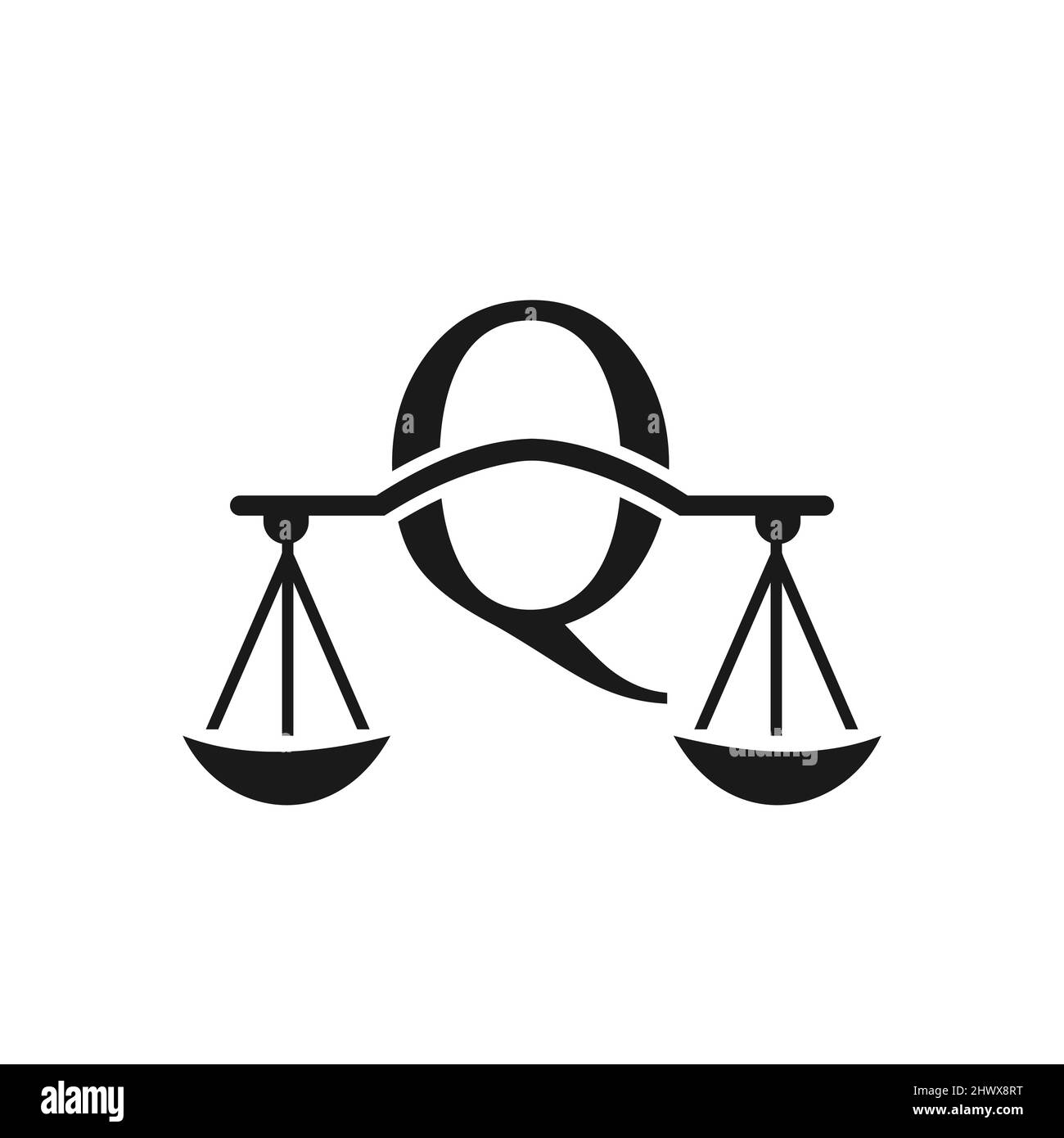 Law Firm Logo Design On Letter Q. Lawyer And Justice, Law Attorney ...