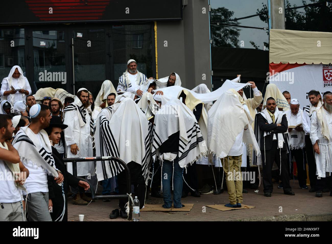 Uman, Ukraine. 21th of September 2017. Jewish pilgrimage to the holy ...