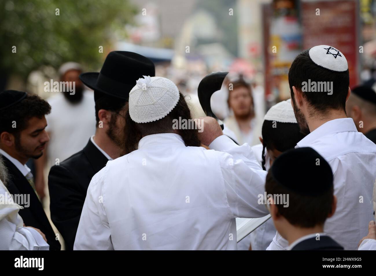 Uman, Ukraine. 21th of September 2017. Jewish pilgrimage to the holy ...