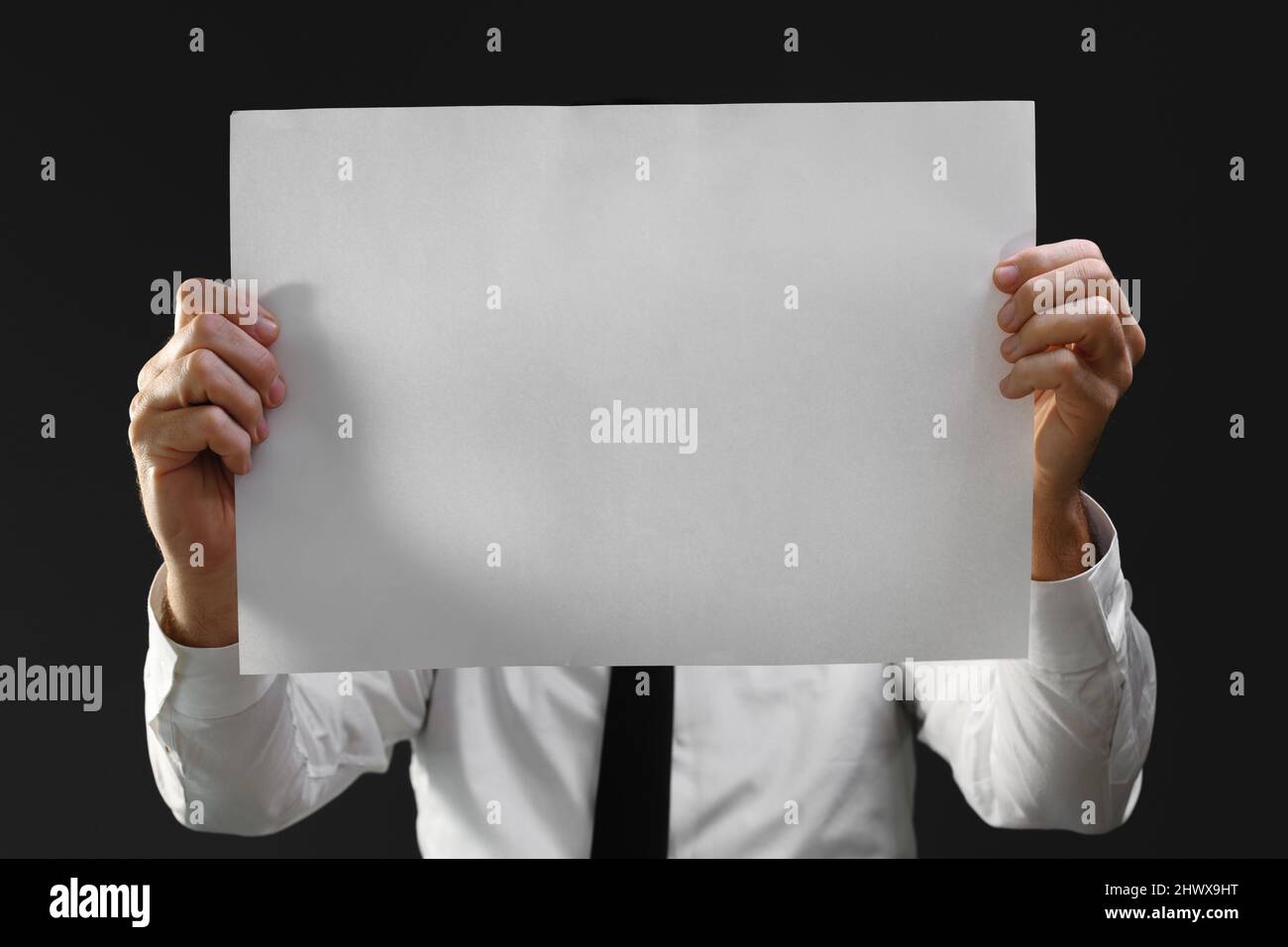 Person holding poster template hi-res stock photography and images - Alamy