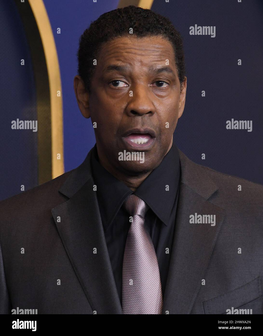 Los Angeles, USA, March 7, 2022. Denzel Washington arrives at the 94th ...