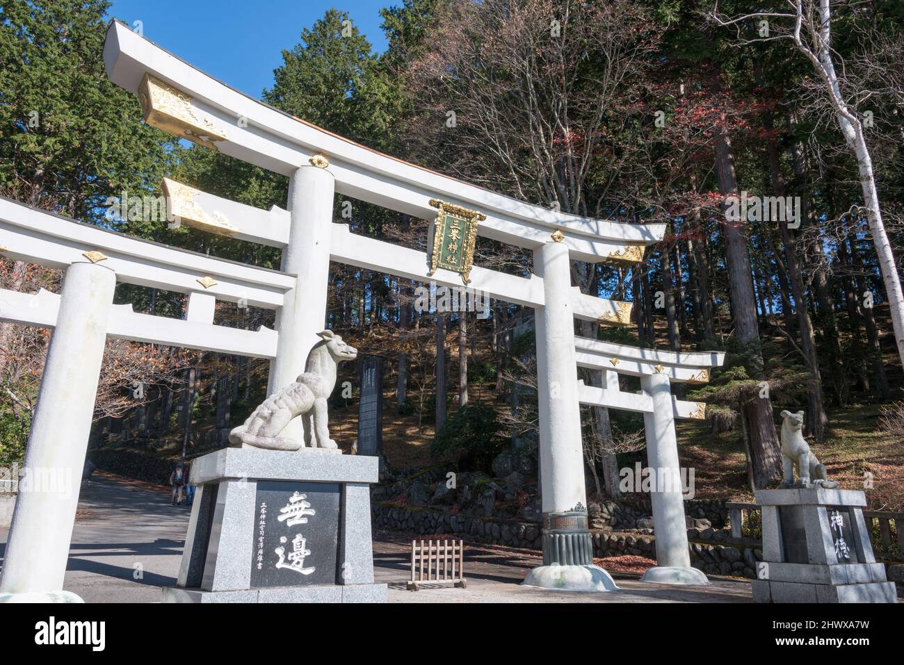 Torii at Mitsumine Shrine,chichibu,Saitama,Japan Stock Photo - Alamy