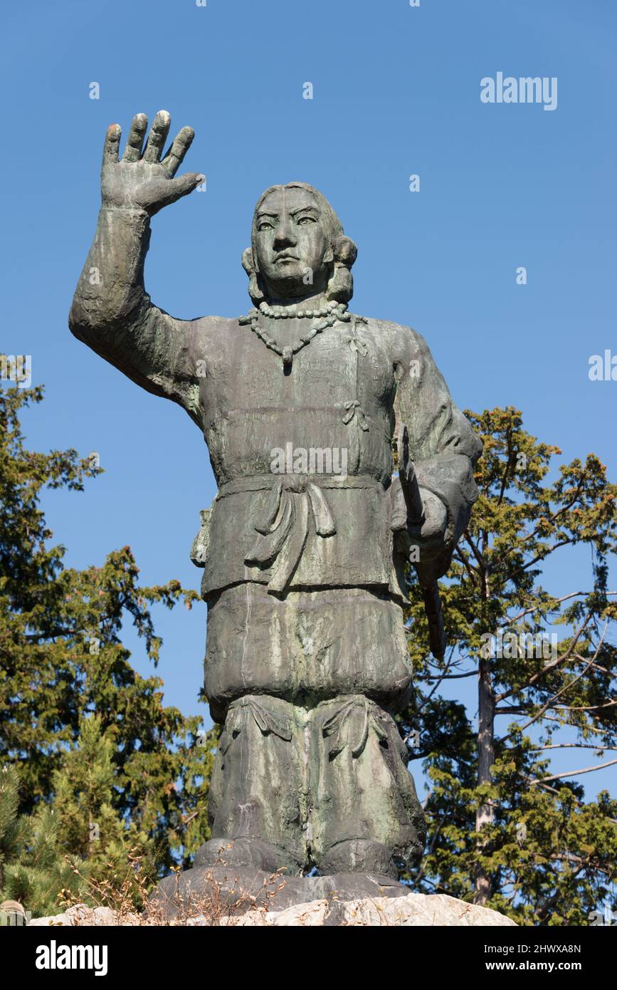 Yamatotakeru statue at Mitsumine Shrine,chichibu,Saitama,Japan Stock ...