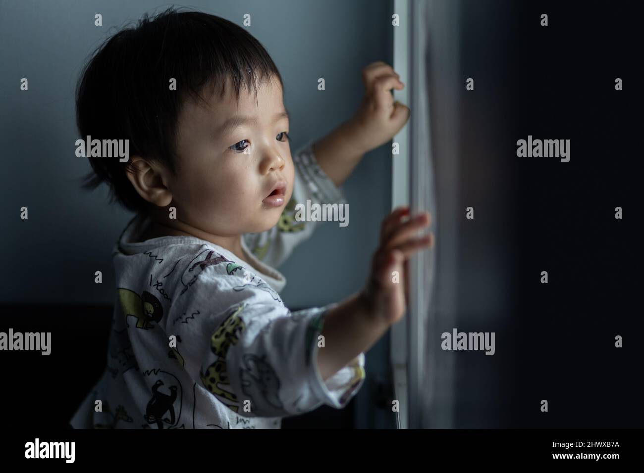 cute Asian Chinese 1 years old Asian Chinese baby boy playing around ...