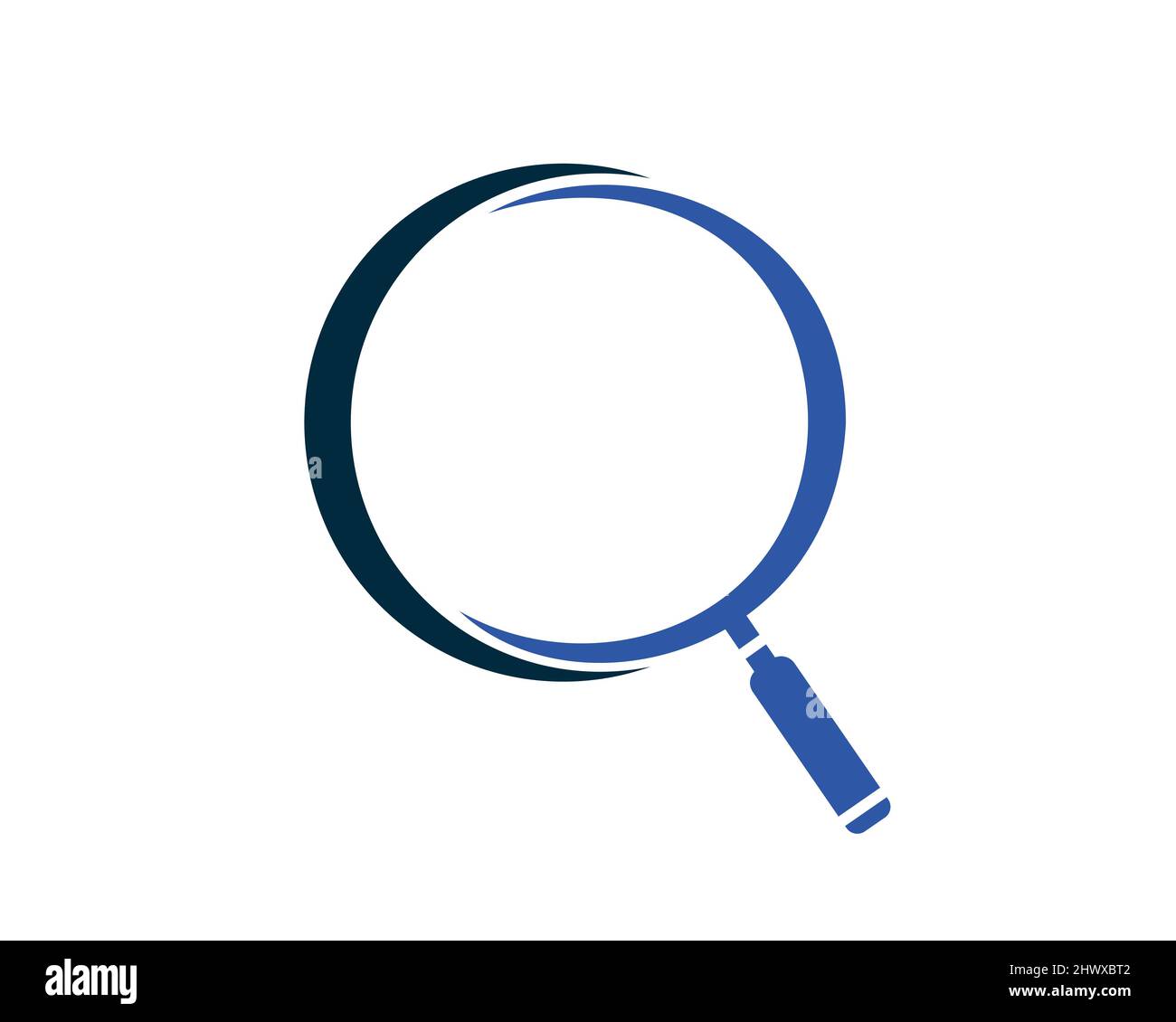 Magnifying Glass concept. Search Logo. Initial Magnifying Glass Zoom ...