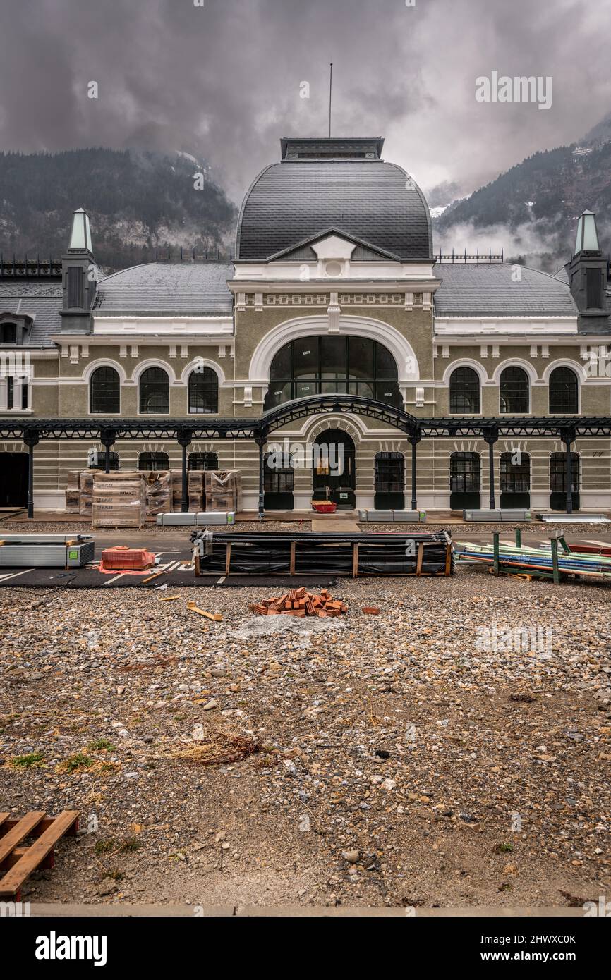 Canfranc Train station, Pyrenees Spain Stock Photo - Alamy