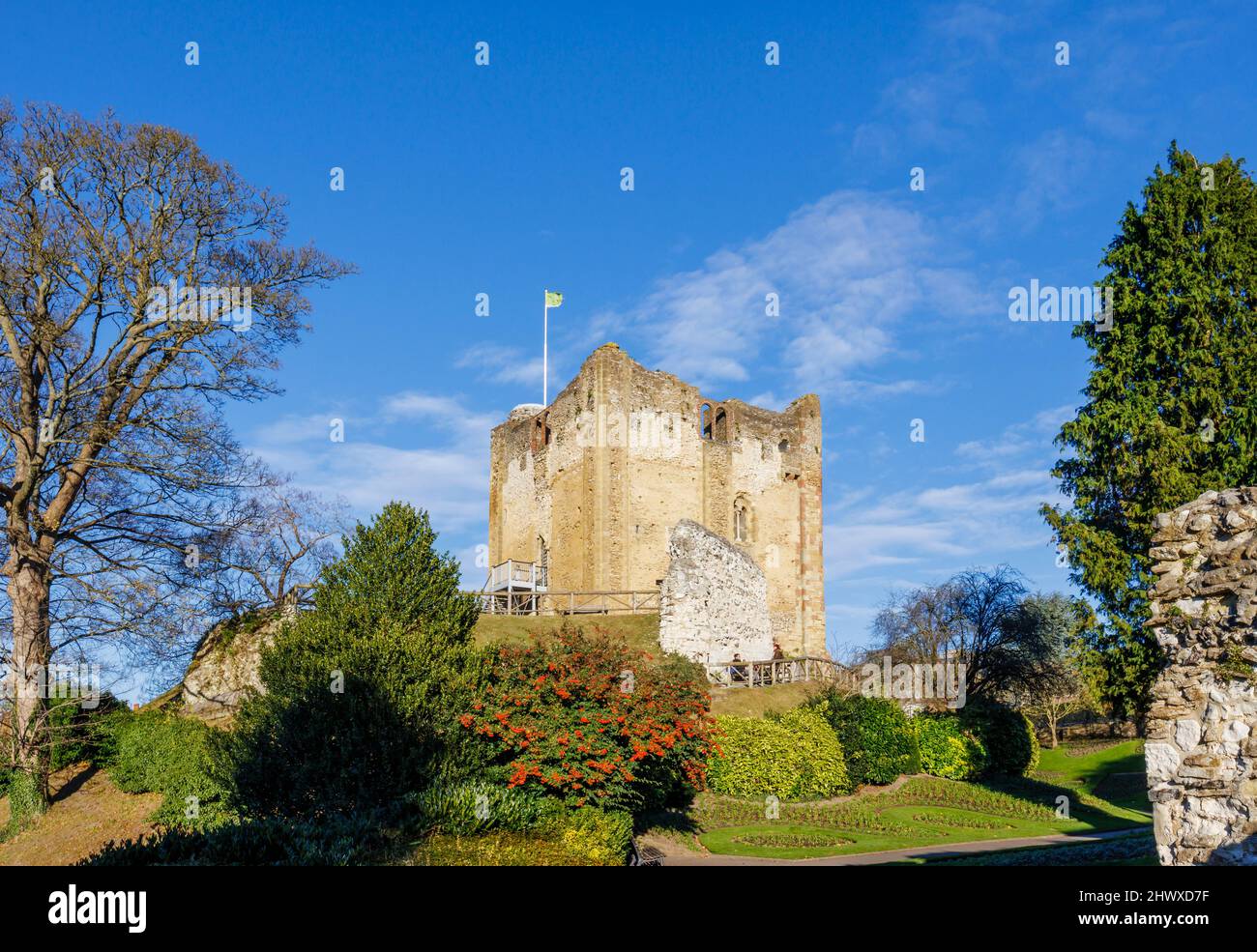 Guildford Castle Keep Great Tower in Guildford Castle Grounds ...