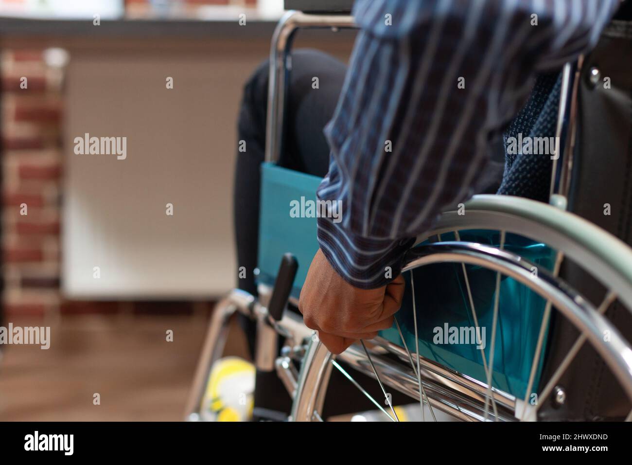 Push rim wheelchair hi-res stock photography and images - Alamy