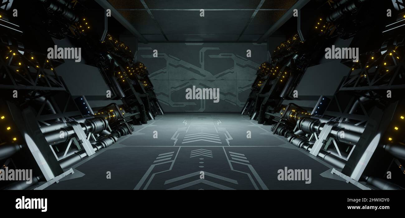 Modern Futuristic CyberSteampunk Quantum Physics Laboratory Light Grey ...