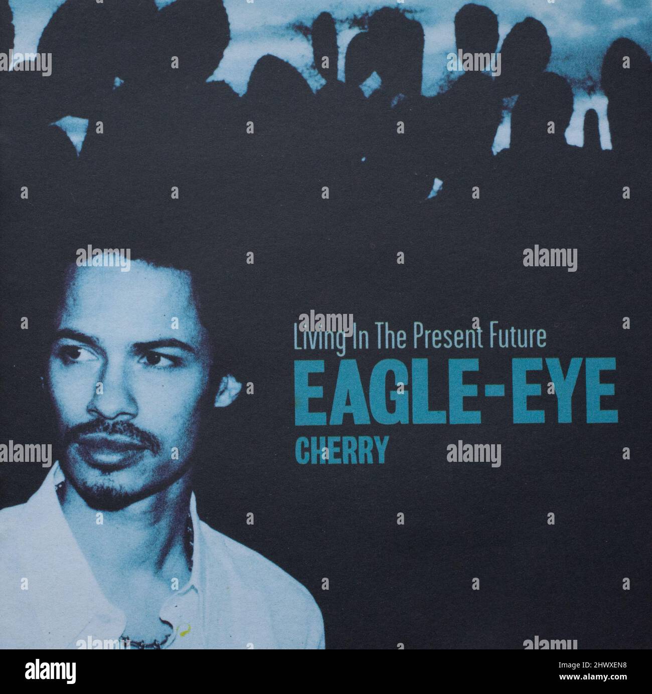 The CD album cover to Living in the present future by Eagle-Eye Cherry Stock Photo - Alamy