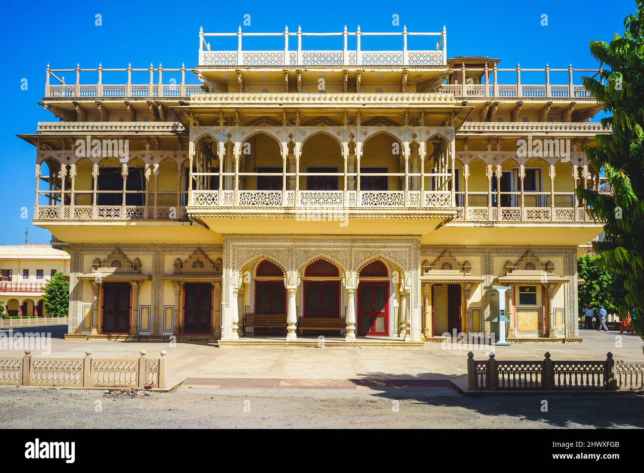 Mubarak Mahal of city palace at Jaipur in rajasthan, India Stock Photo ...