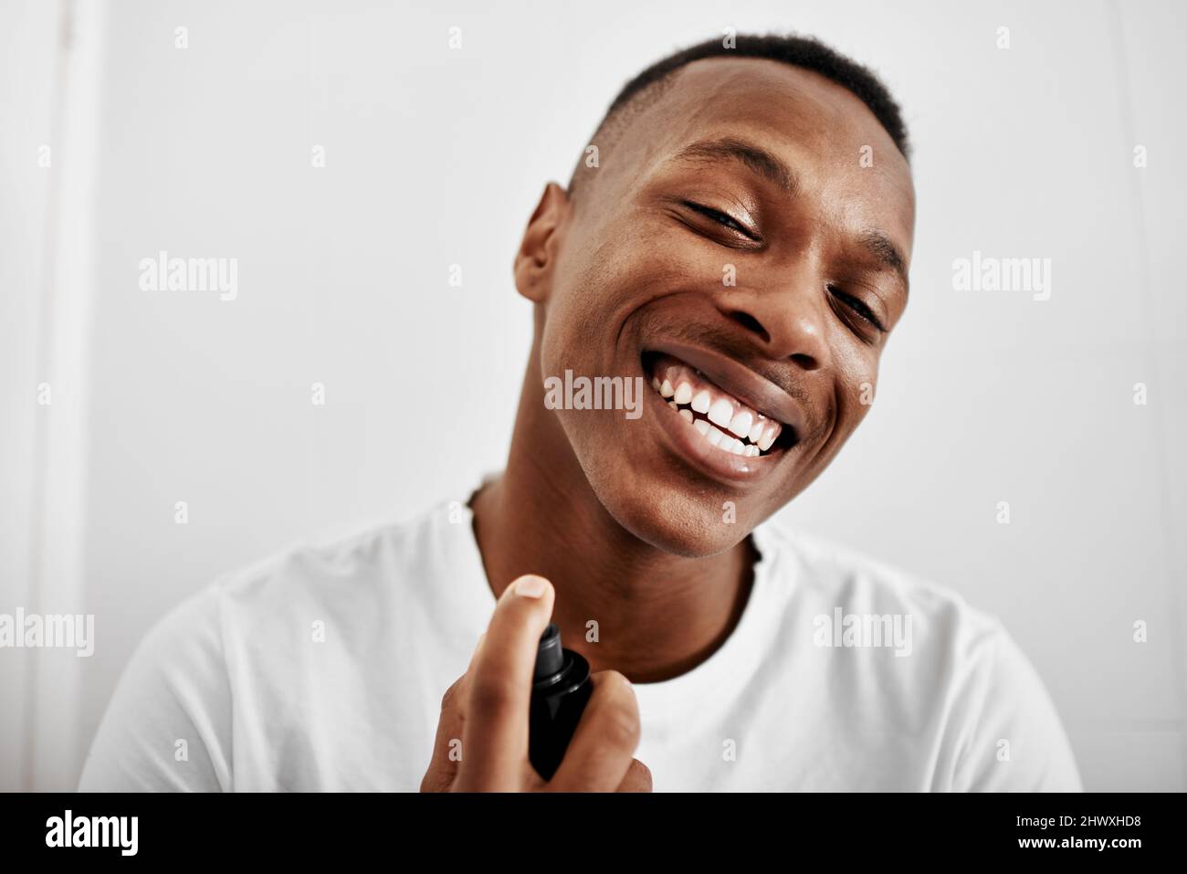 African american man smelling clean hi-res stock photography and images ...