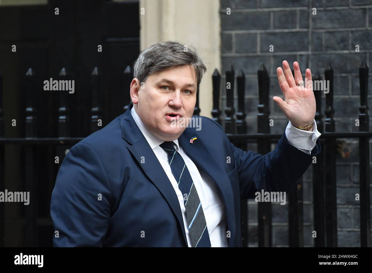 London, UK. 8th Mar, 2022. Kit Malthouse Minister for Policing arrives ...