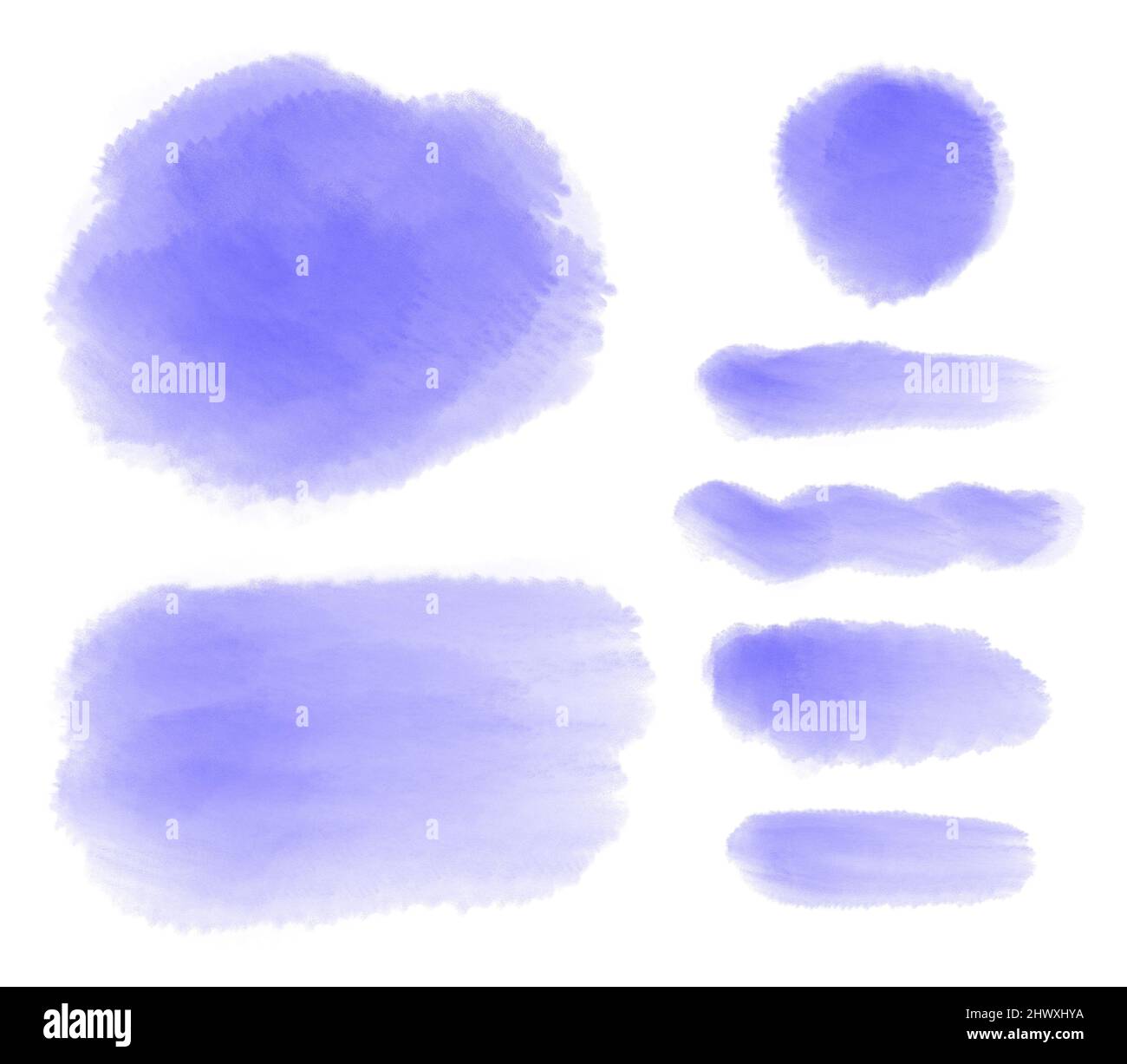 Blush Purple watercolor stains Paint stropke. Abstract violet ...