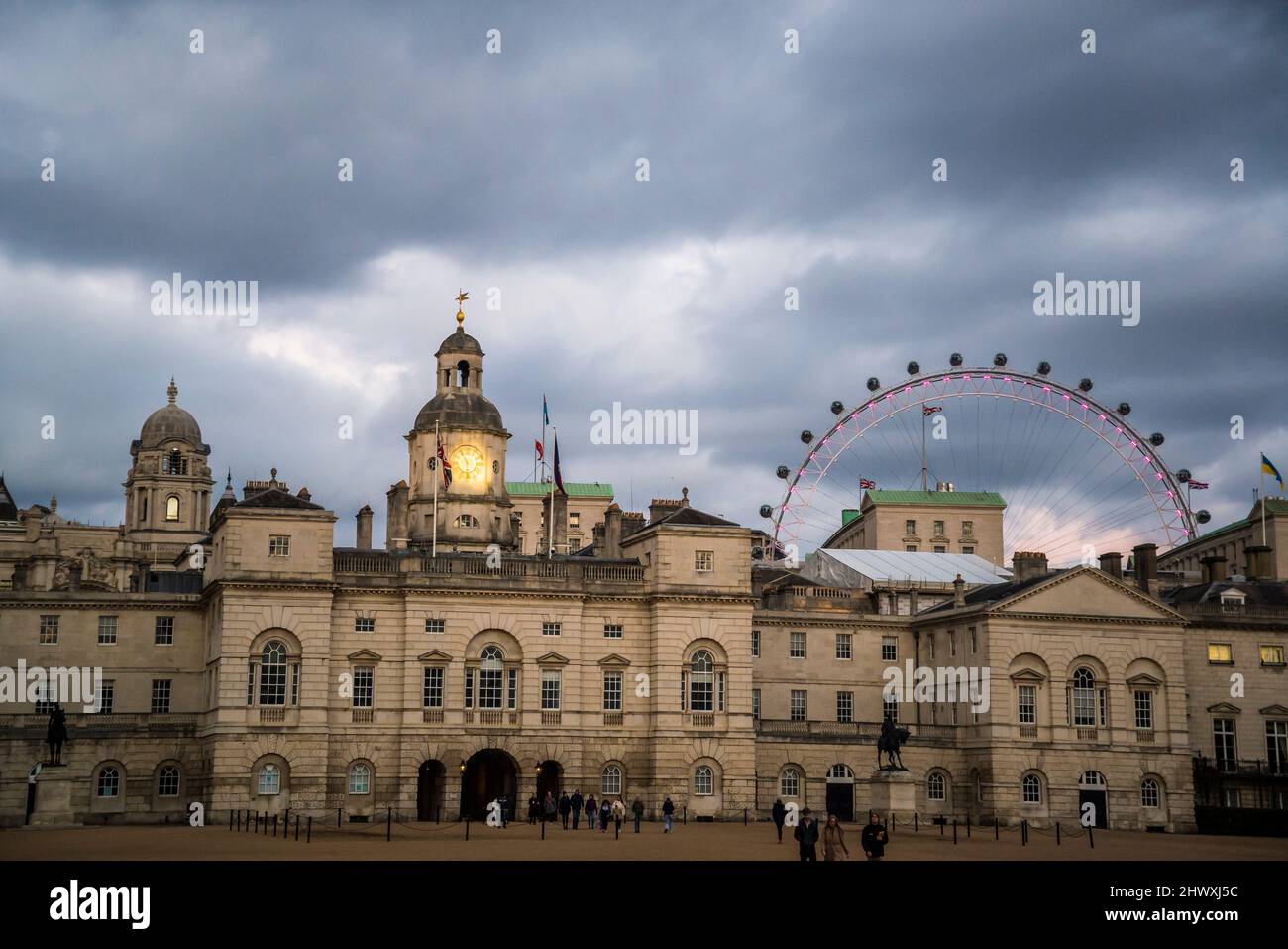 Horse Guards Parade, a large parade ground off Whitehall used for the ...