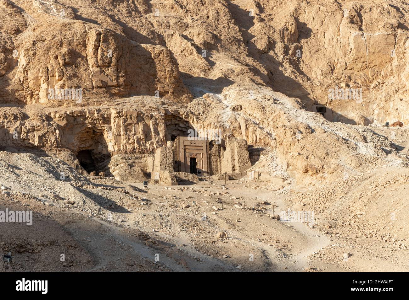 Graves beside the Hatshepsut Temple in Thebes, Egypt Stock Photo - Alamy