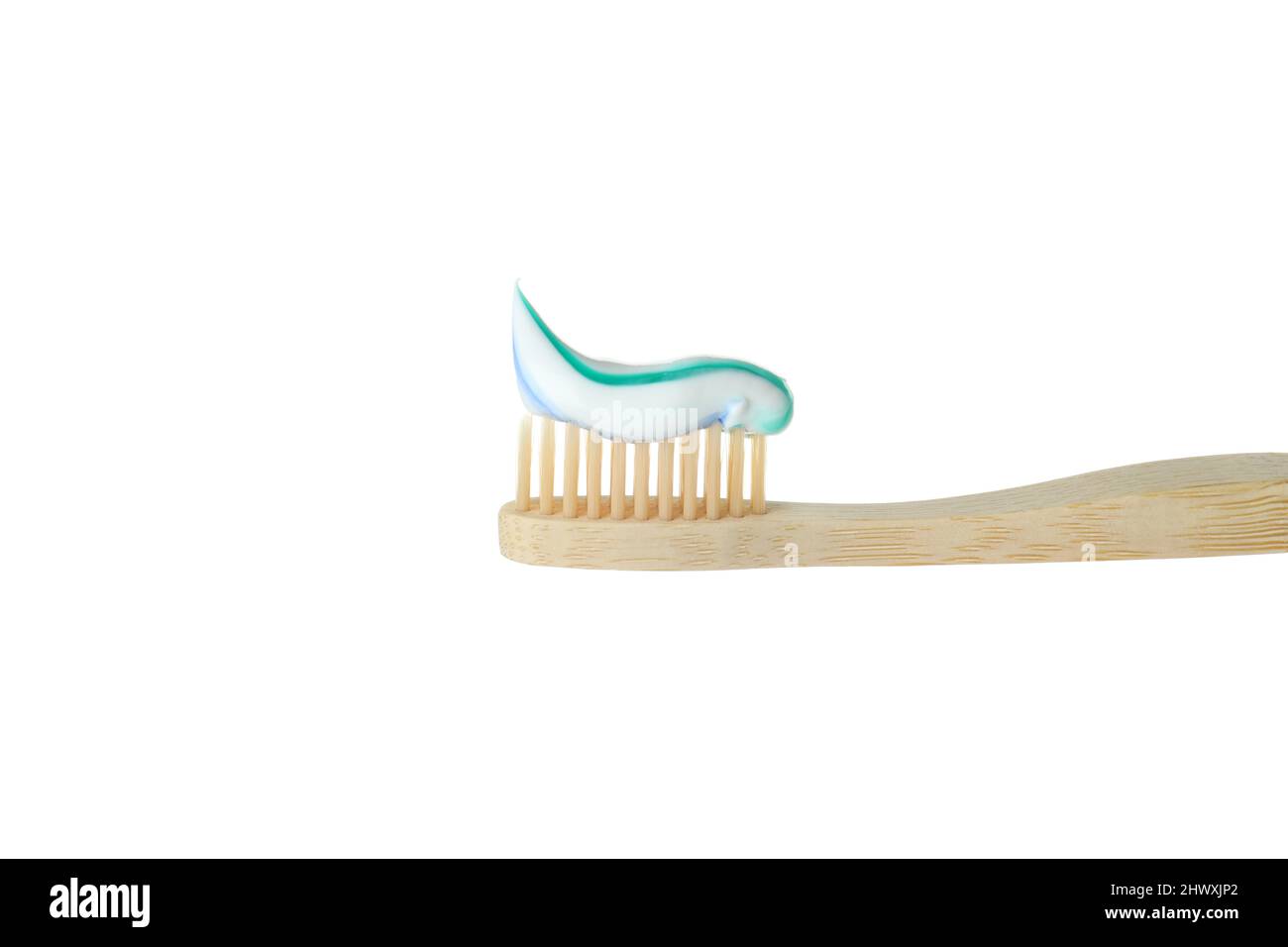 Toothbrush with toothpaste isolated on white background Stock Photo - Alamy