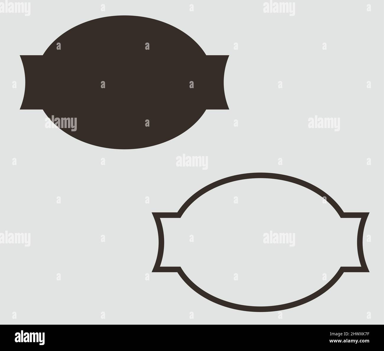 Wedding frame. Mailbox Monogram, Basic Shape, Monogram Frame. Empty ...