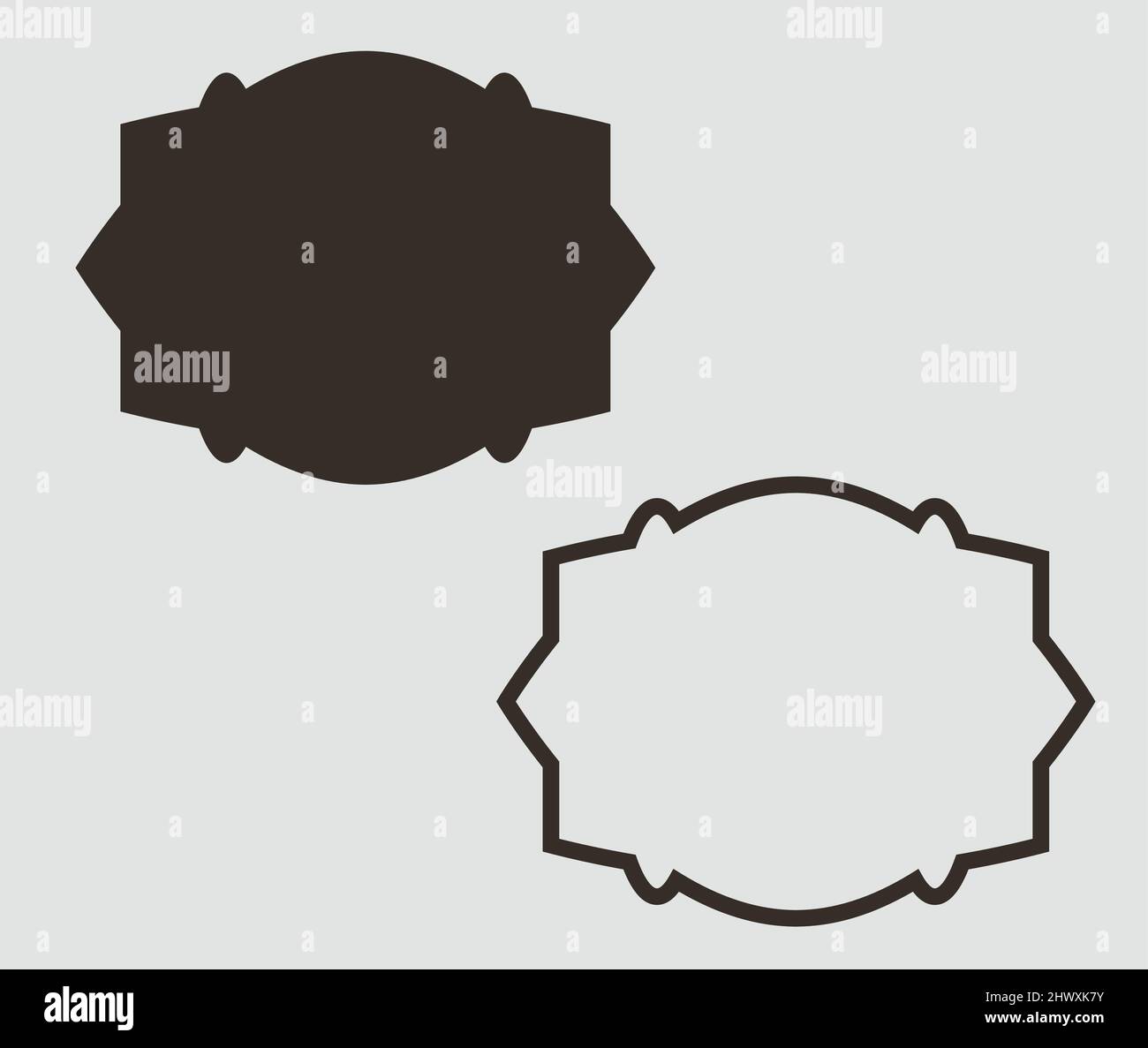 Wedding frame. Mailbox Monogram, Basic Shape, Monogram Frame. Empty ...