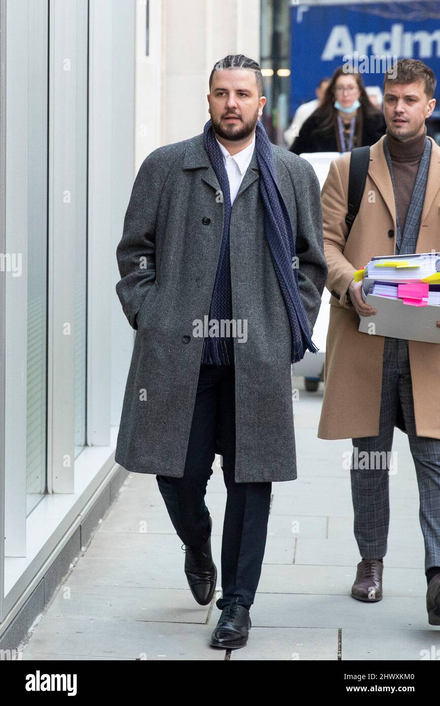 Sami Chokri arrives at the Rolls Building at the High Court in London ...