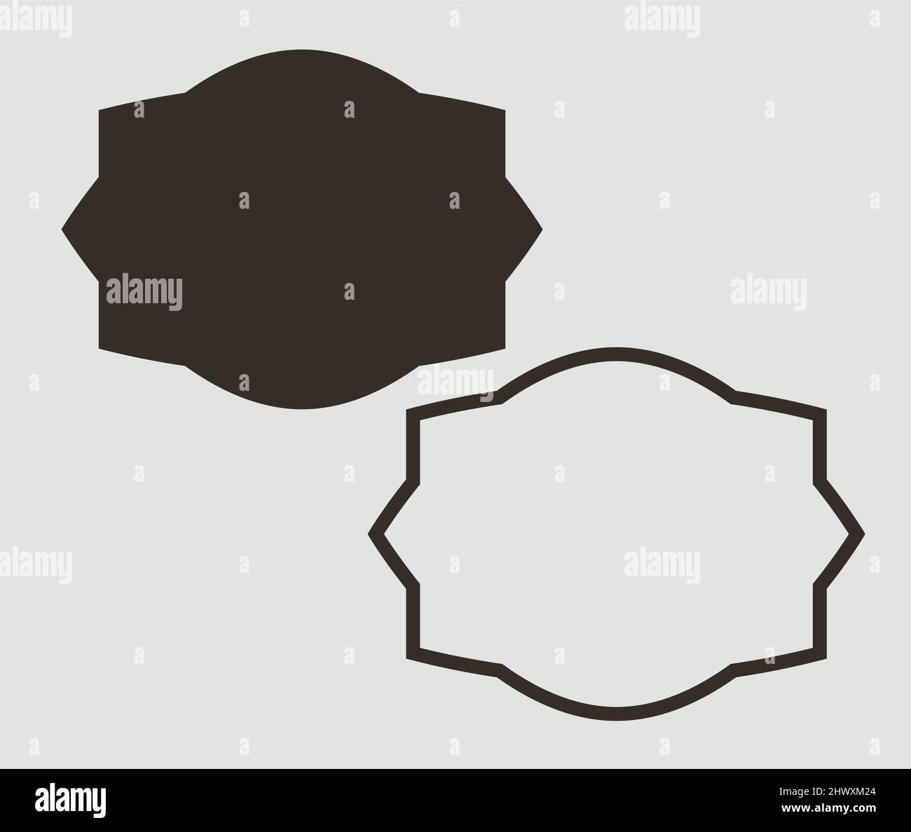 Wedding frame. Mailbox Monogram, Basic Shape, Monogram Frame. Empty ...