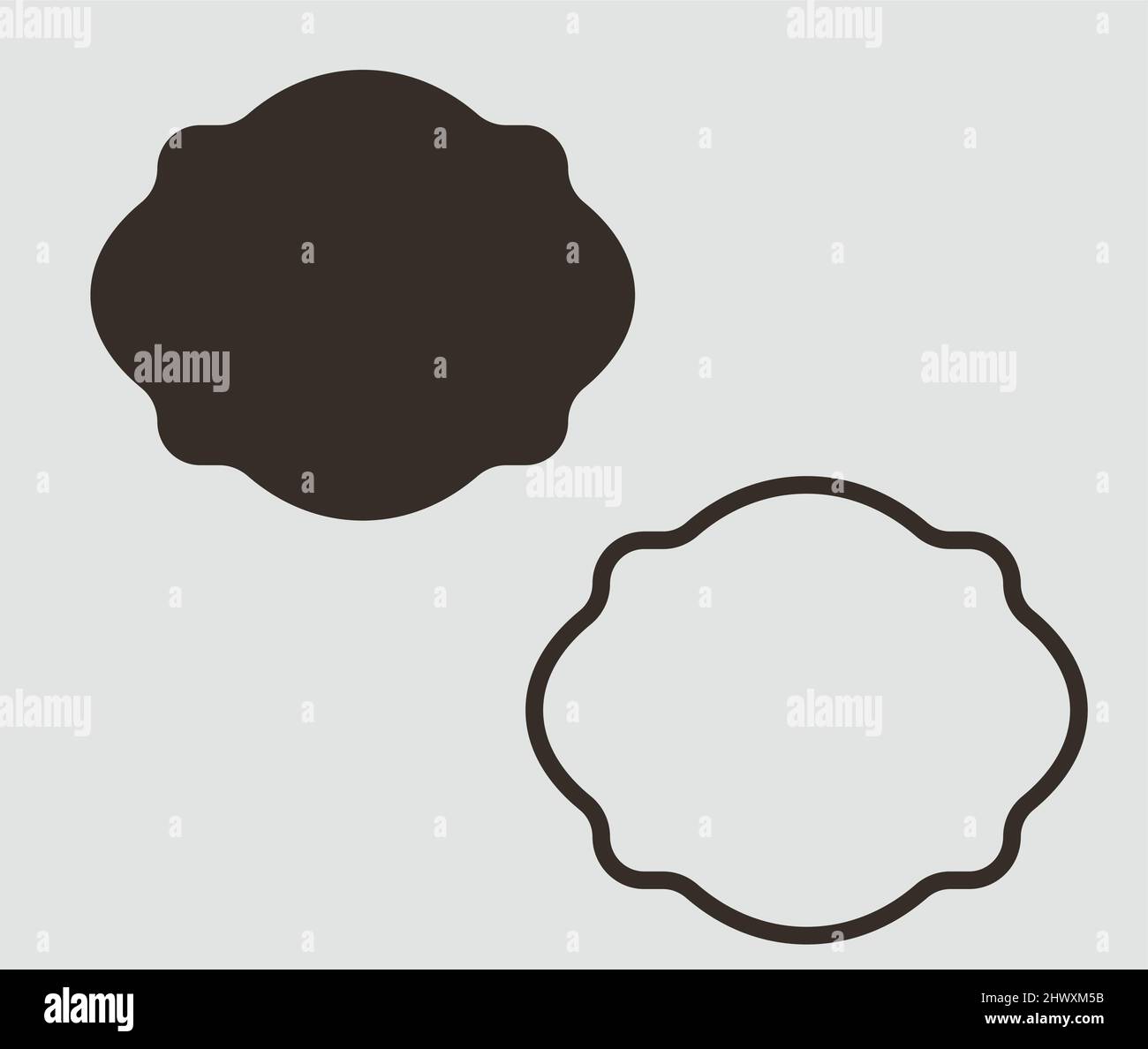 Wedding frame. Mailbox Monogram, Basic Shape, Monogram Frame. Empty ...