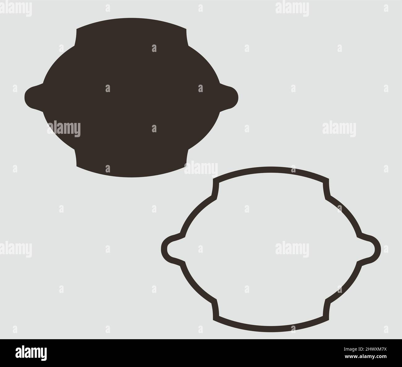 Wedding frame. Mailbox Monogram, Basic Shape, Monogram Frame. Empty ...