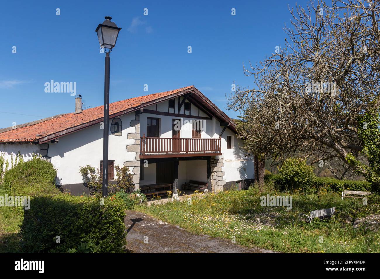 typical house of the basque country in the north of spain Stock Photo ...
