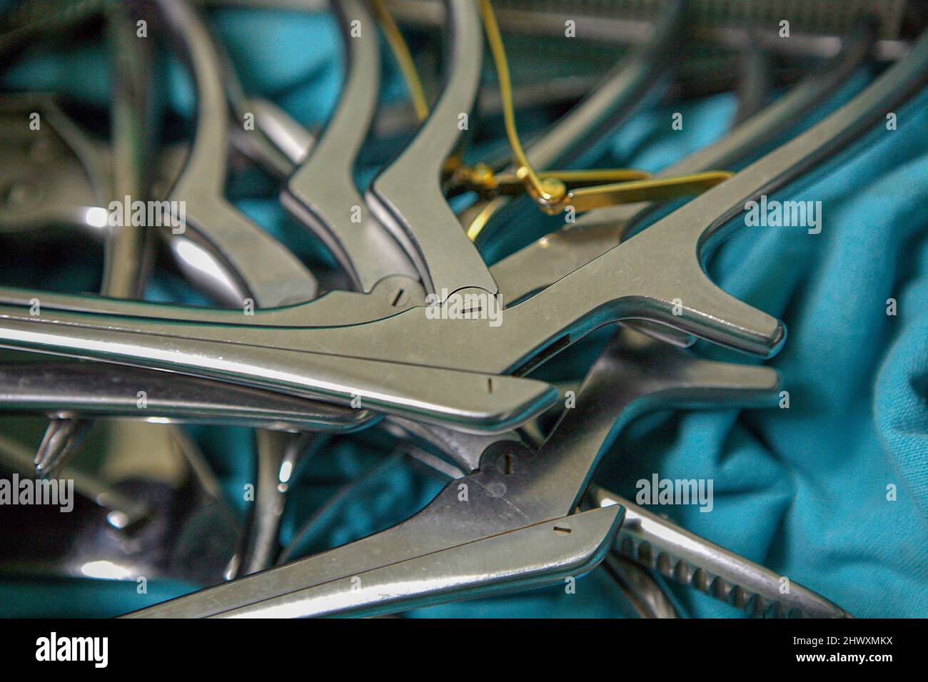 Close up of numerous surgical hand tools Stock Photo - Alamy