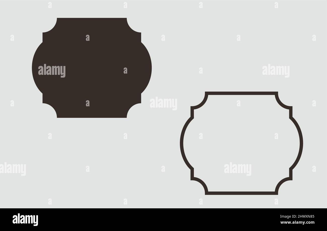 Wedding frame. Mailbox Monogram, Basic Shape, Monogram Frame. Empty ...