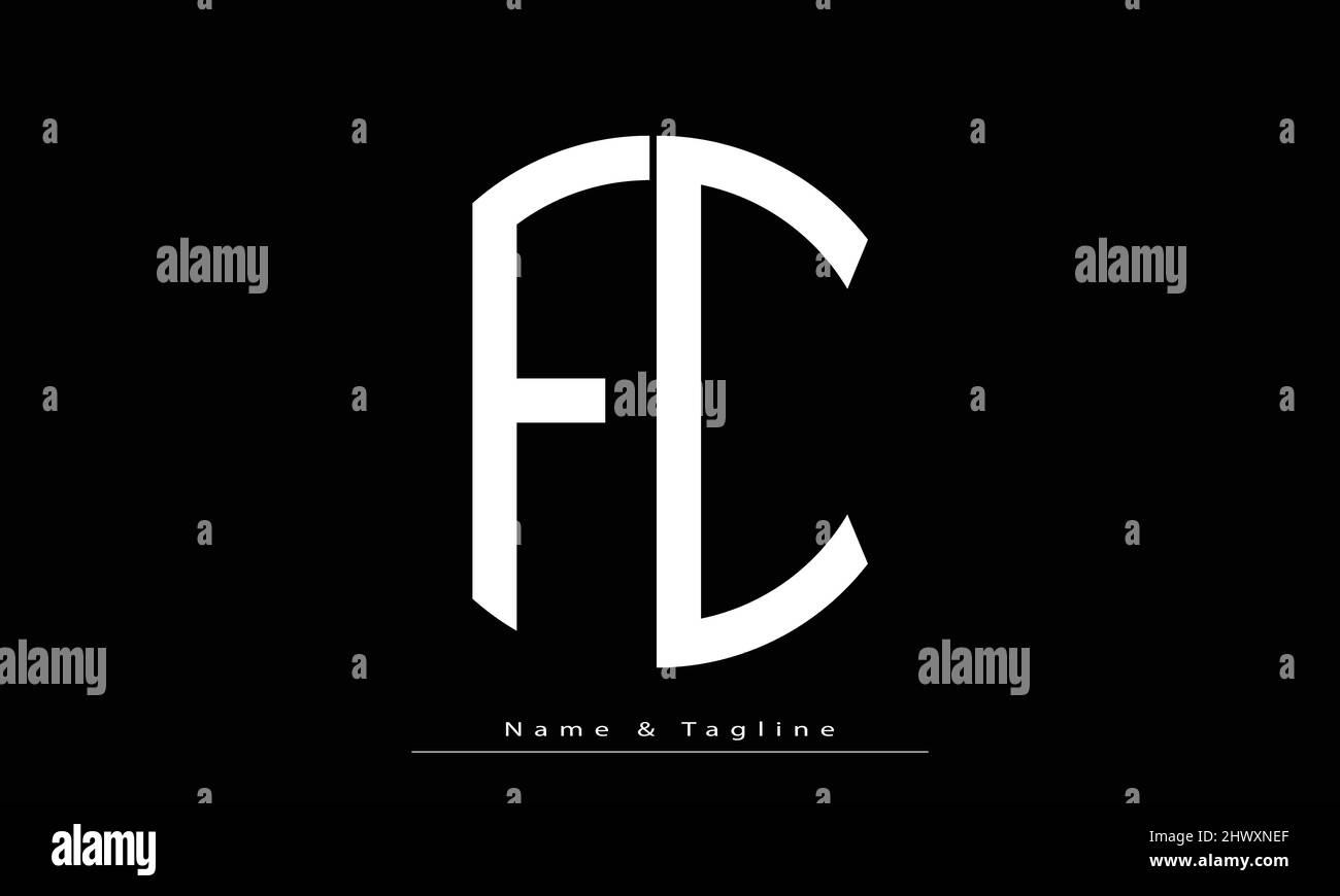 Letter fc logo Black and White Stock Photos & Images - Alamy