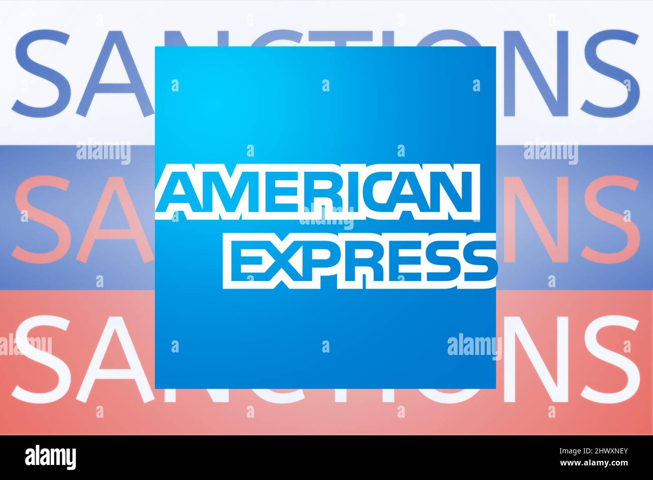 American express flag hi-res stock photography and images - Alamy