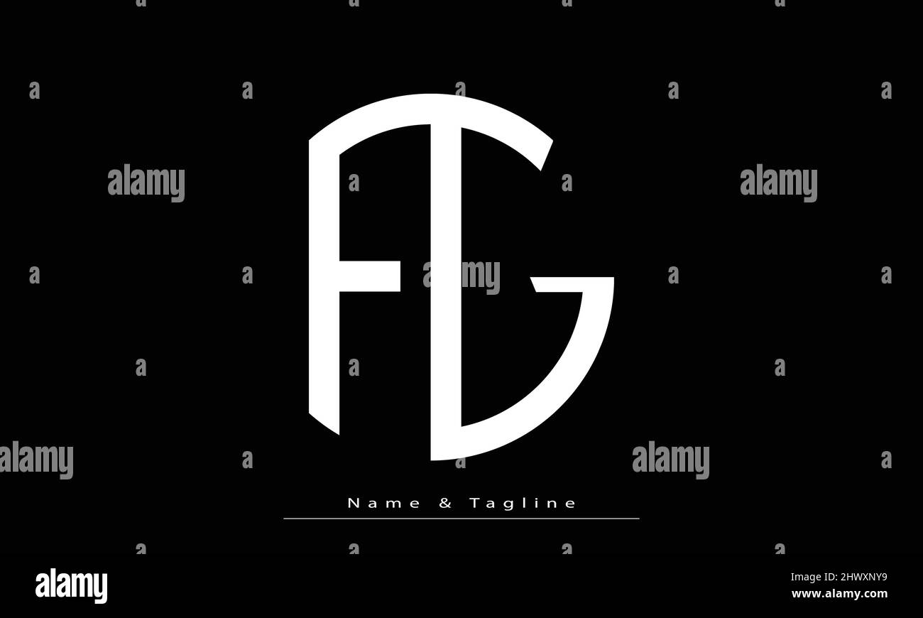 Alphabet letters Initials Monogram logo FG , GF Stock Vector Image ...