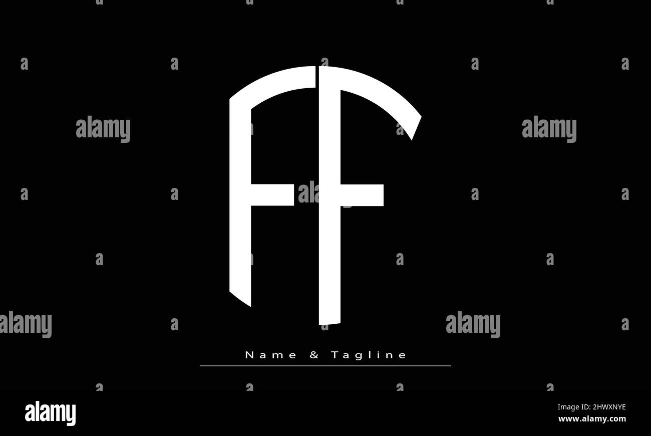 Letter ff logo Black and White Stock Photos & Images - Alamy