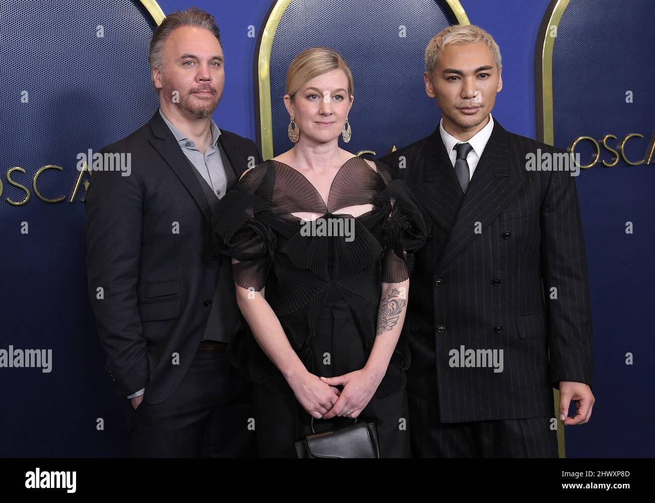 Los Angeles, USA, March 7, 2022. (L-R) Goran Lundstrom, Anna Carin Lock ...
