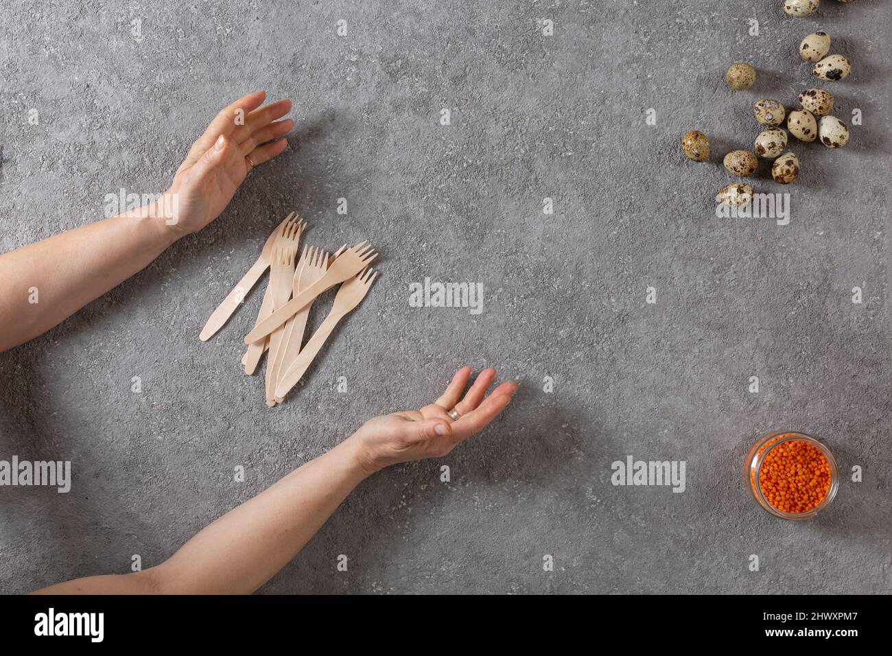 concept of proper nutrition and nutriology, a woman reflects on the ...