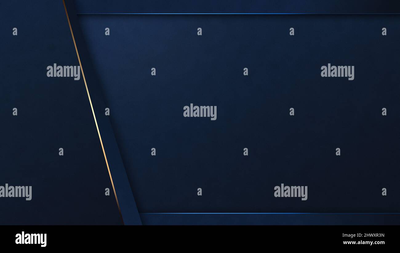 Luxury Dark Blue Presentation Slide Background Layout Template ...