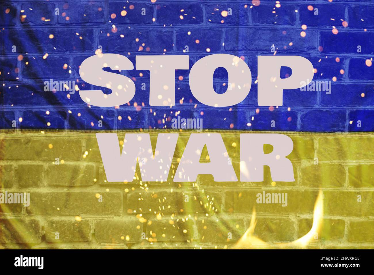 Banner text putin stop hi-res stock photography and images - Alamy