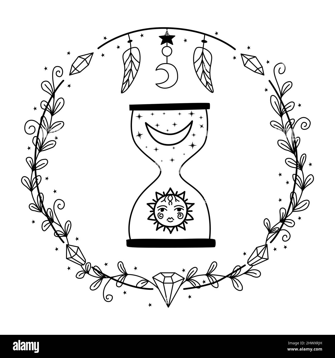 Astrological Clock Stock Vector Images - Alamy