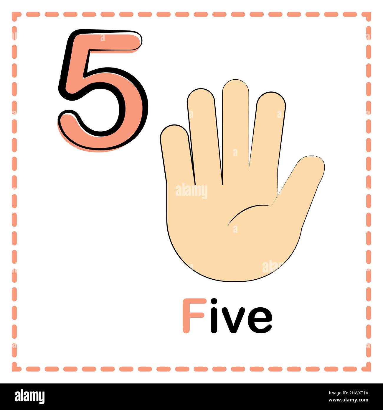 Baby hand point Stock Vector Images - Alamy