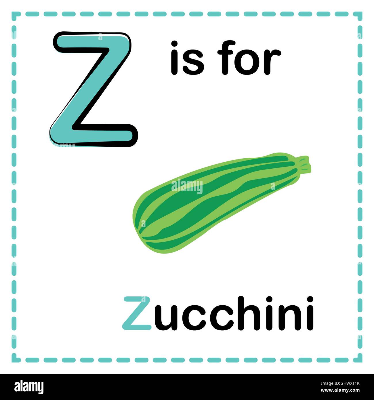 Z is for zucchini hi-res stock photography and images - Alamy