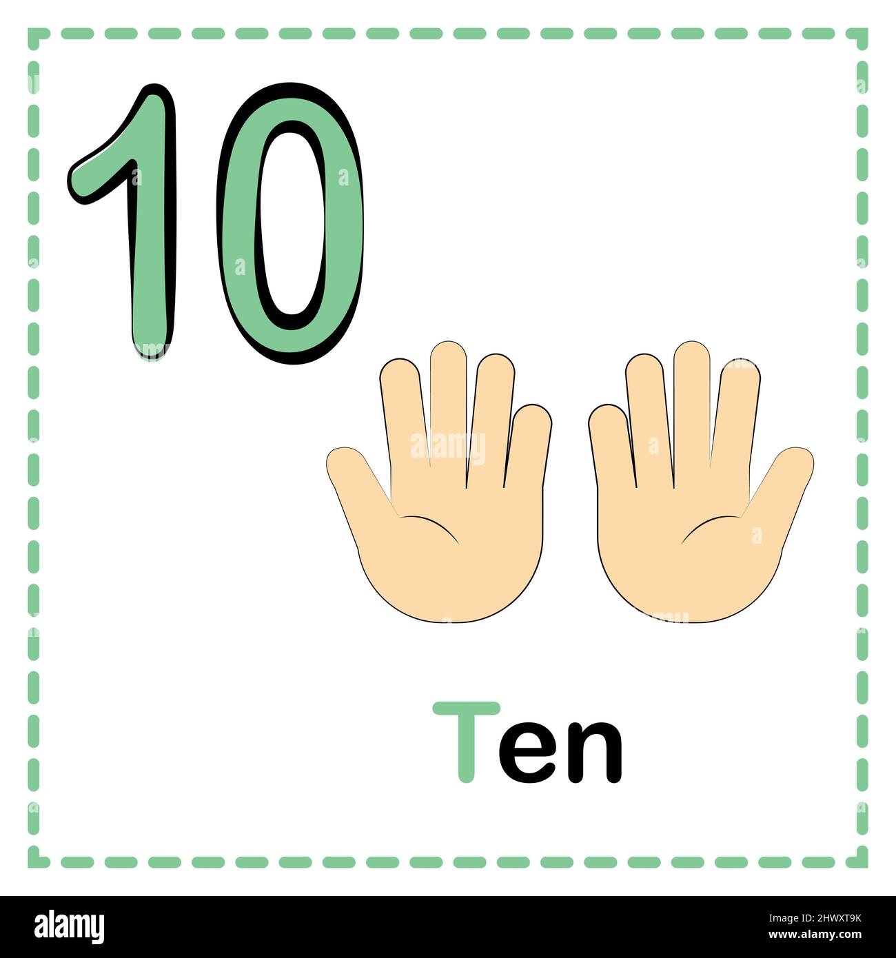Preschool children fingers count hi-res stock photography and images ...